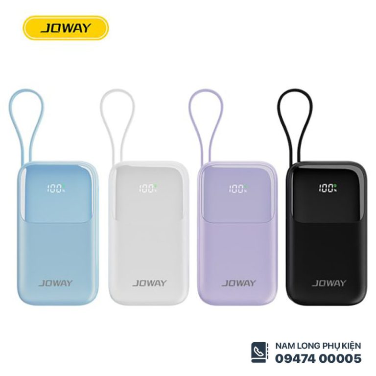 Pin dự phòng Joway JP325 10.000mAh chính hãng - Nam Long Phụ Kiện - Sửa chữa - Ép kính - Thay pin